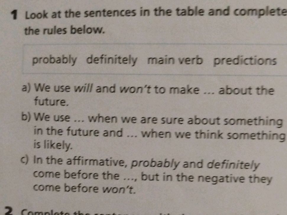 1 Look at the sentences in the table and | StudyX
