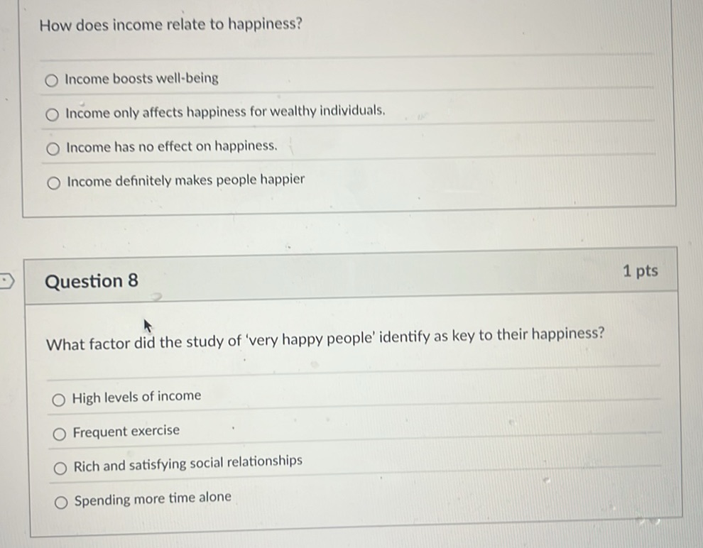 How does income relate to happiness? Income | StudyX