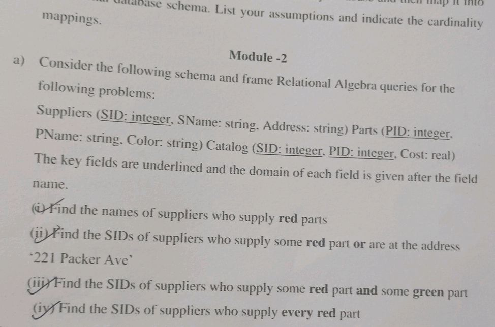 Consider the following schema and frame | StudyX
