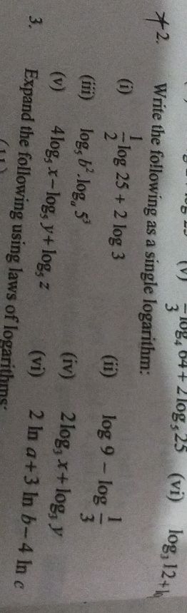 2. Write the following as a single | StudyX