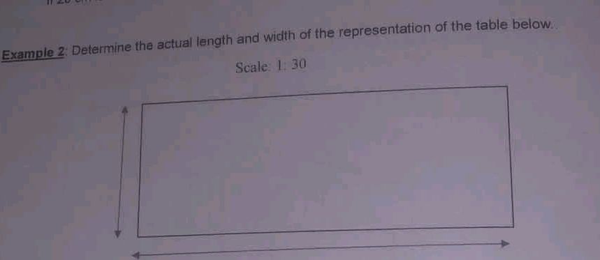 Example 2: Determine the actual length and | StudyX