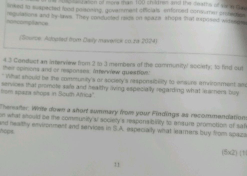 4.3 Conduct an interview from 2 to 3 members | StudyX