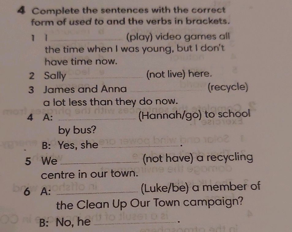 4 Complete the sentences with the correct | StudyX