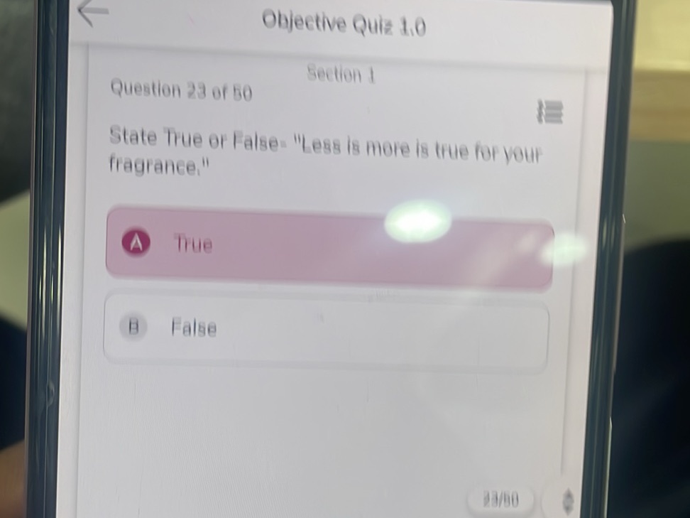 State True or False - "Less is more is true | StudyX