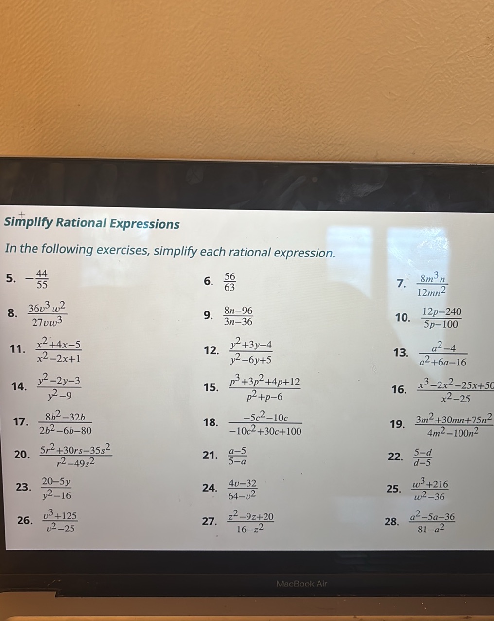 Simplify Rational Expressions In the | StudyX