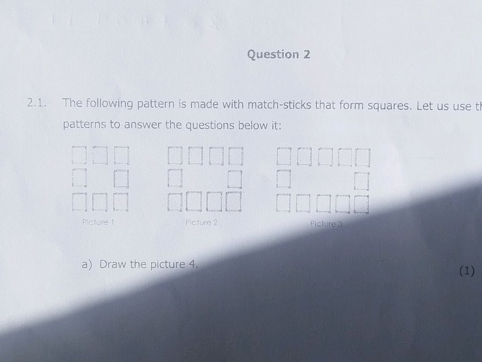 2. The following pattern is made with | StudyX