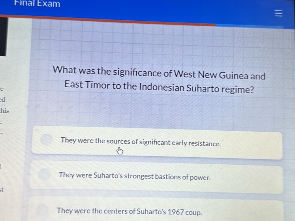What was the significance of West New Guinea | StudyX