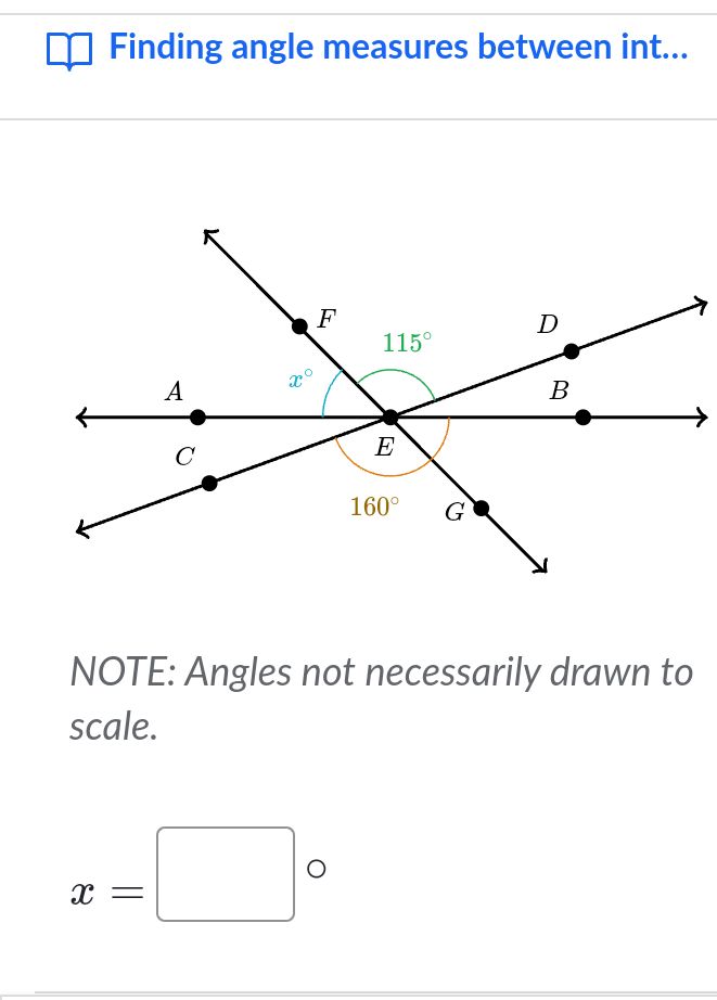 Find the value of *x*. Given the diagram | StudyX