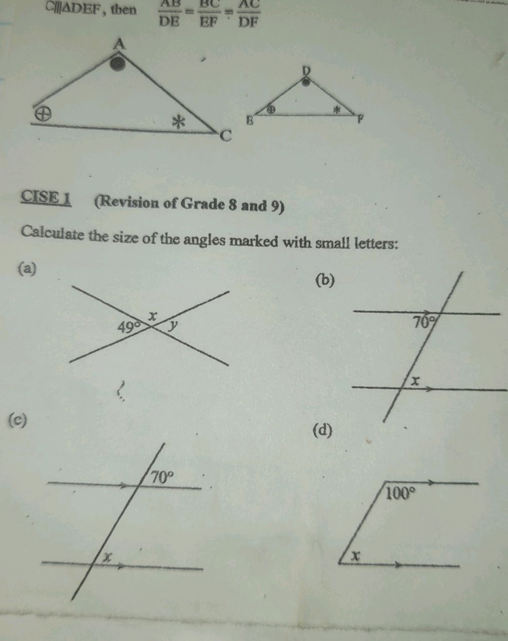 Calculate the size of the angles marked with | StudyX