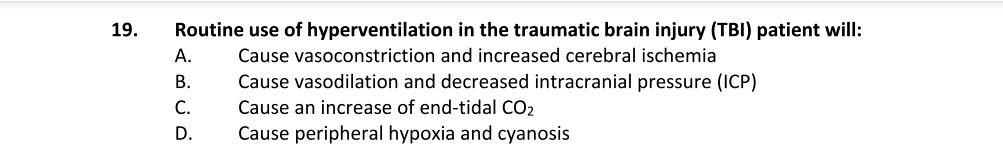 Routine use of hyperventilation in the