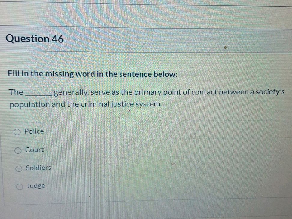 Fill in the missing word in the sentence | StudyX