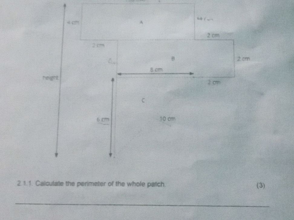 2. 1. 1. Calculate the perimeter of the | StudyX