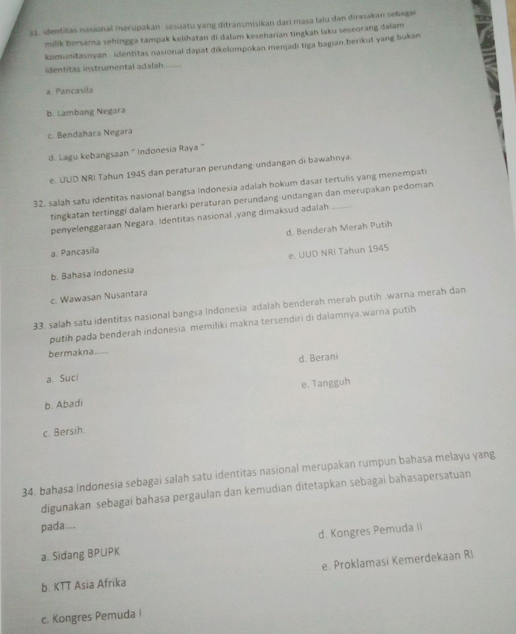 31. identitas nasional merupakan sesuatu | StudyX