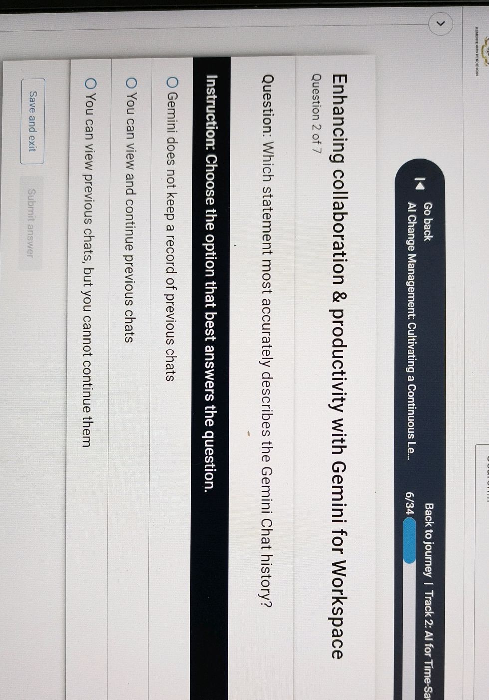 Question 2 of 7 Question: Which statement | StudyX