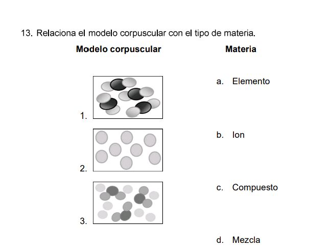 13. Relaciona el modelo corpuscular con el | StudyX