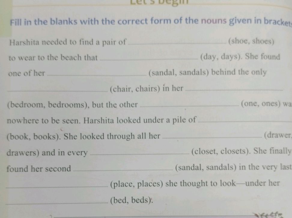 Fill in the blanks with the correct form of | StudyX