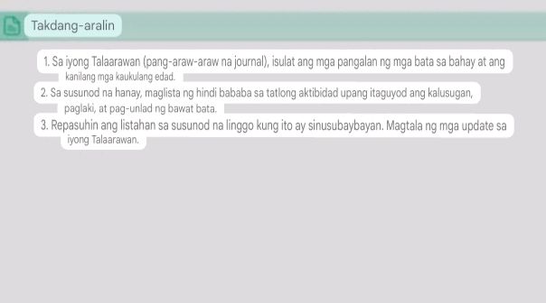 1. Sa iyong Talaarawan (pang-araw-araw na | StudyX