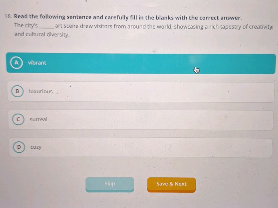 18. Read the following sentence and | StudyX