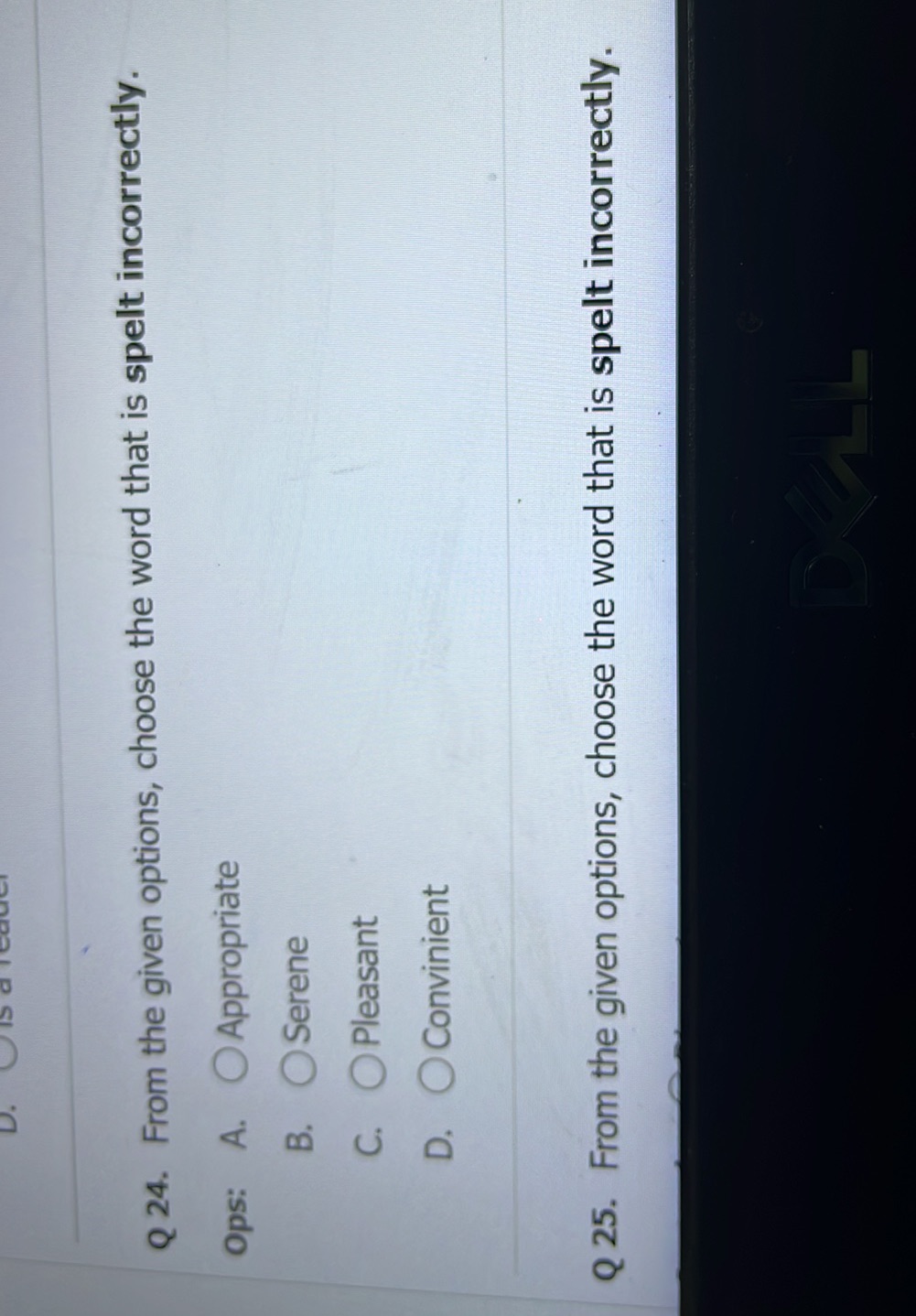 Q 24. From the given options, choose the | StudyX