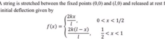 A string is stretched between the fixed | StudyX