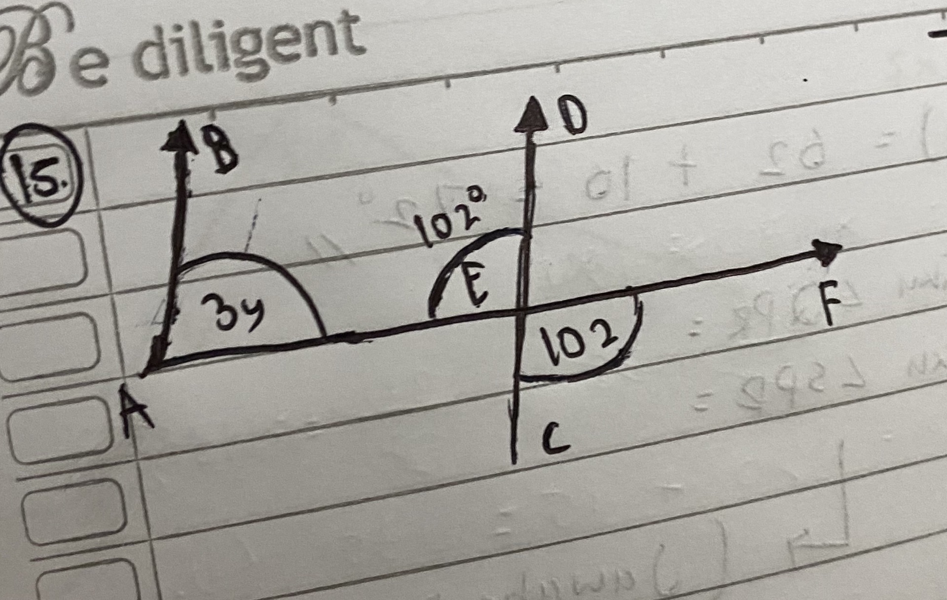 The image shows a geometric diagram with | StudyX