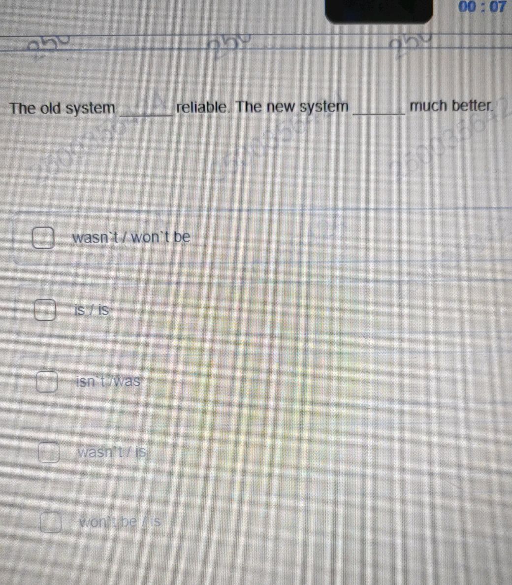 The old system ______ reliable. The new | StudyX