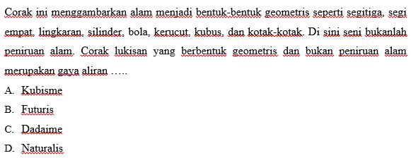 Corak ini menggambarkan alam menjadi | StudyX