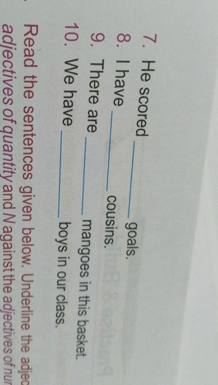 Read the sentences given below. Underline | StudyX