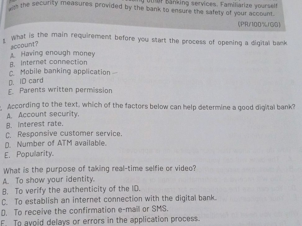 1. What is the main requirement before you | StudyX