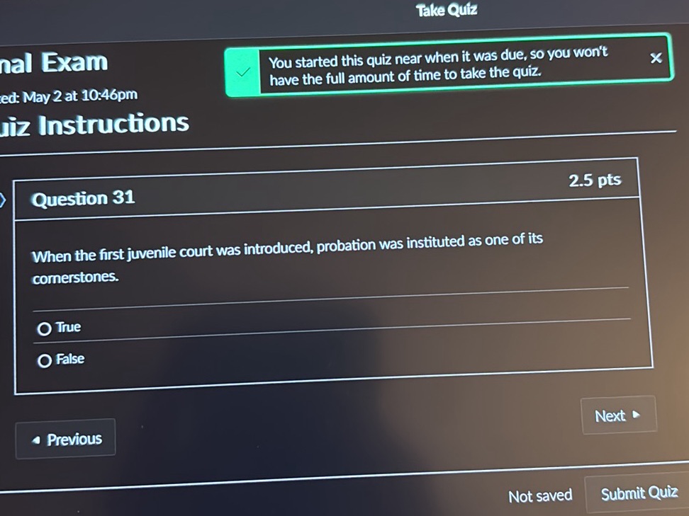 When the first juvenile court was | StudyX