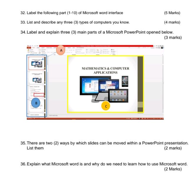 32. Label the following part (1-10) of | StudyX