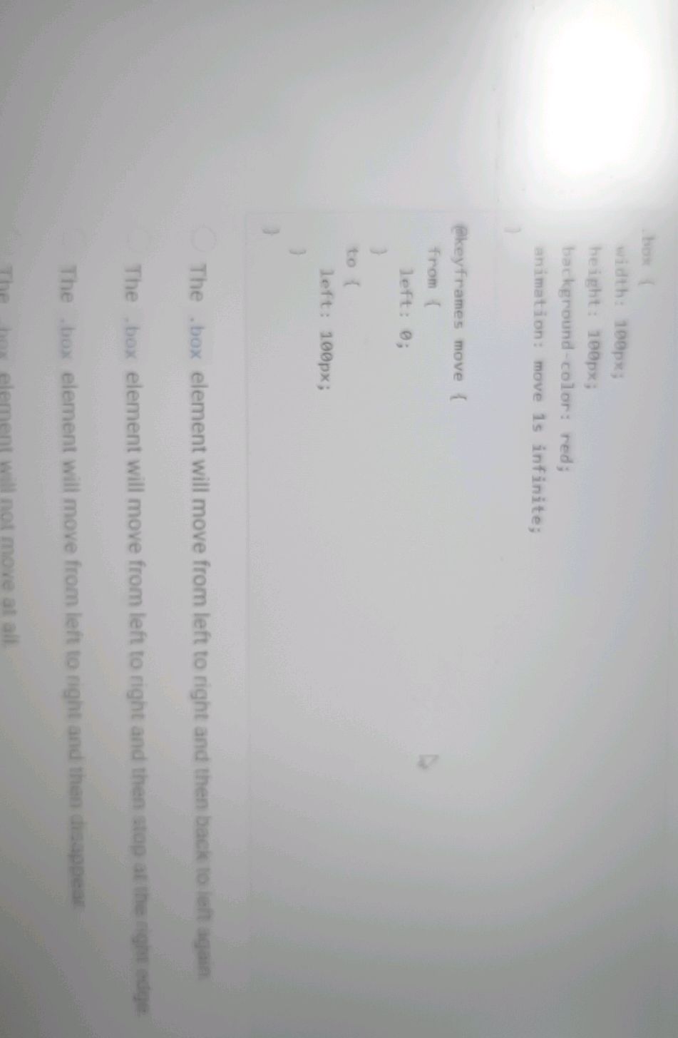 ```css .box { width: 100px; height: | StudyX