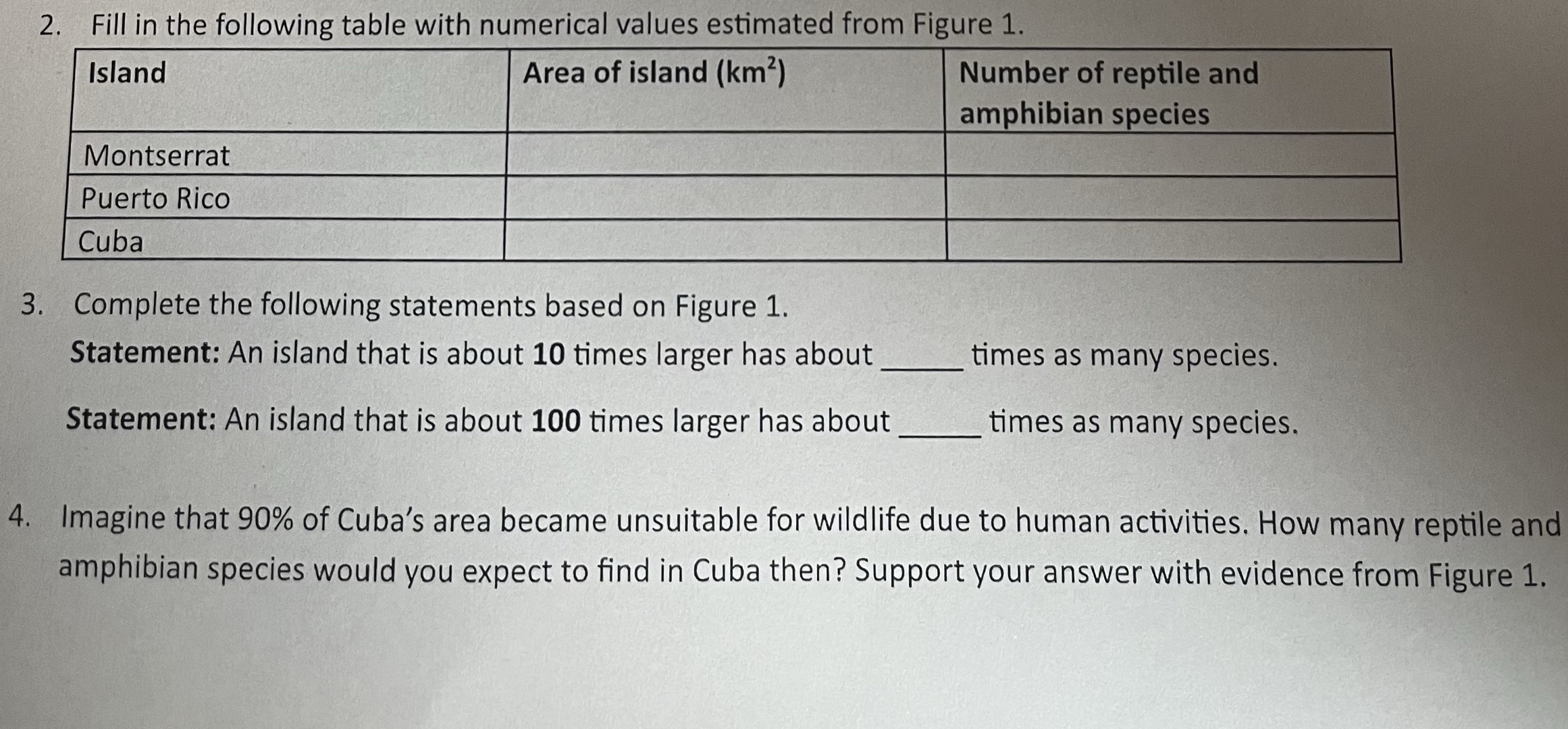 2. Fill in the following table with | StudyX