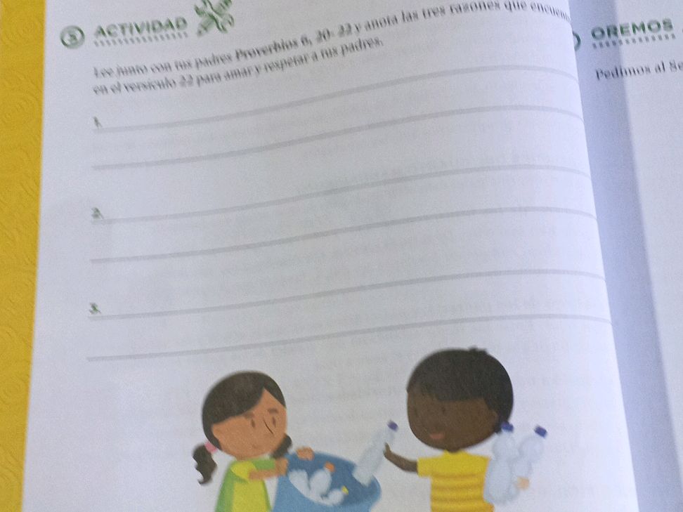 Lee junto con tus padres Proverbios 6, 20-22 | StudyX