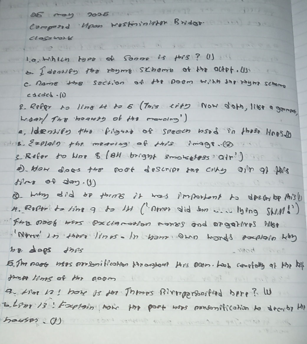 1. Which type of Sonnet is this? a. | StudyX