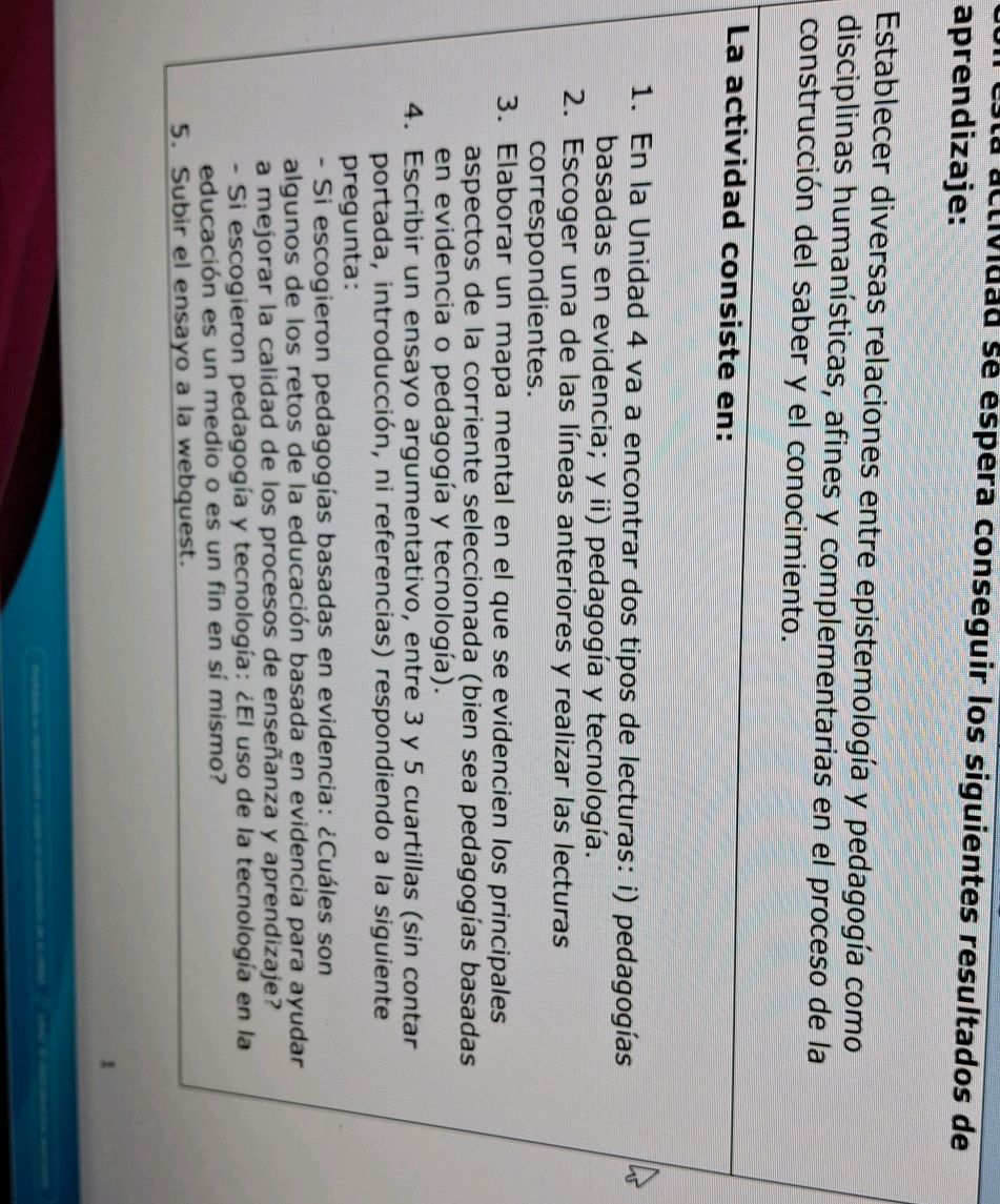 1. En la Unidad 4 va a encontrar dos tipos | StudyX