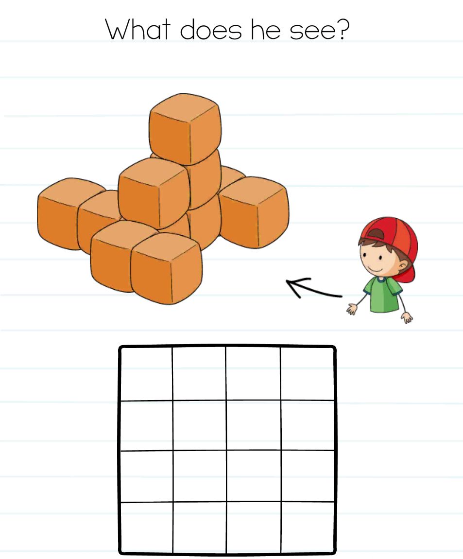What does he see? 3D shapes | StudyX