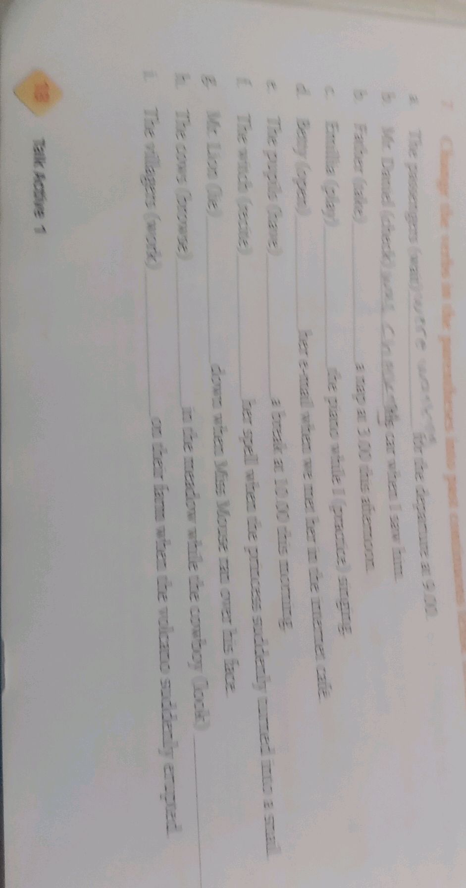 7. Change the verbs in the parentheses into | StudyX