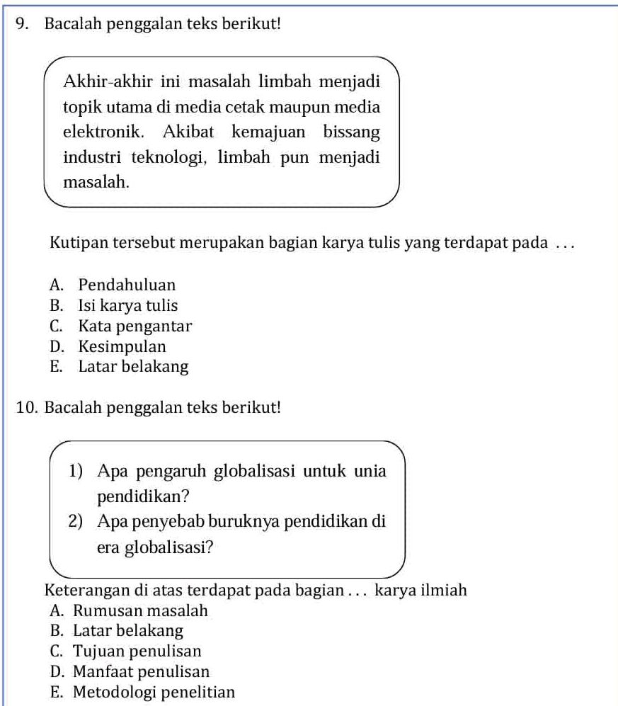 9. Bacalah penggalan teks berikut! | StudyX