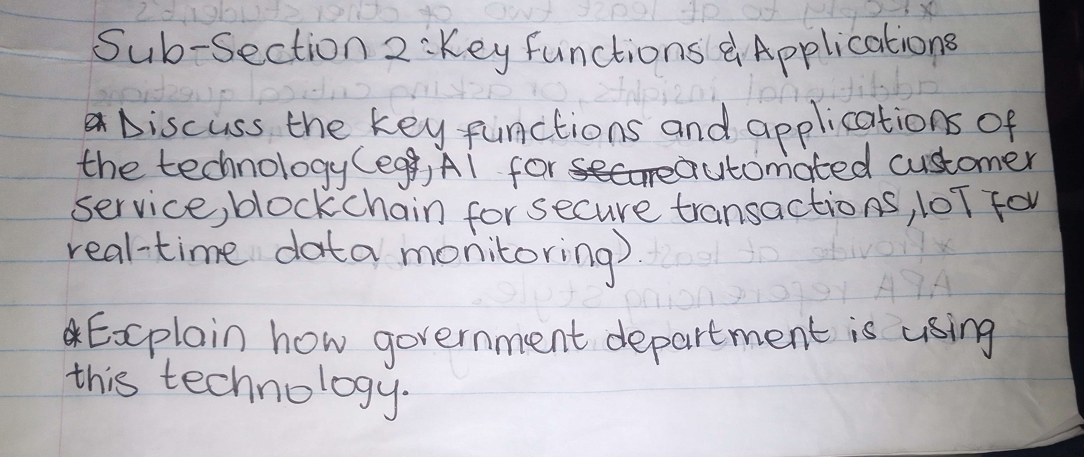 Discuss the key functions and applications | StudyX
