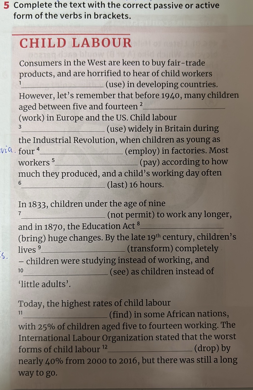 5 Complete the text with the correct passive | StudyX