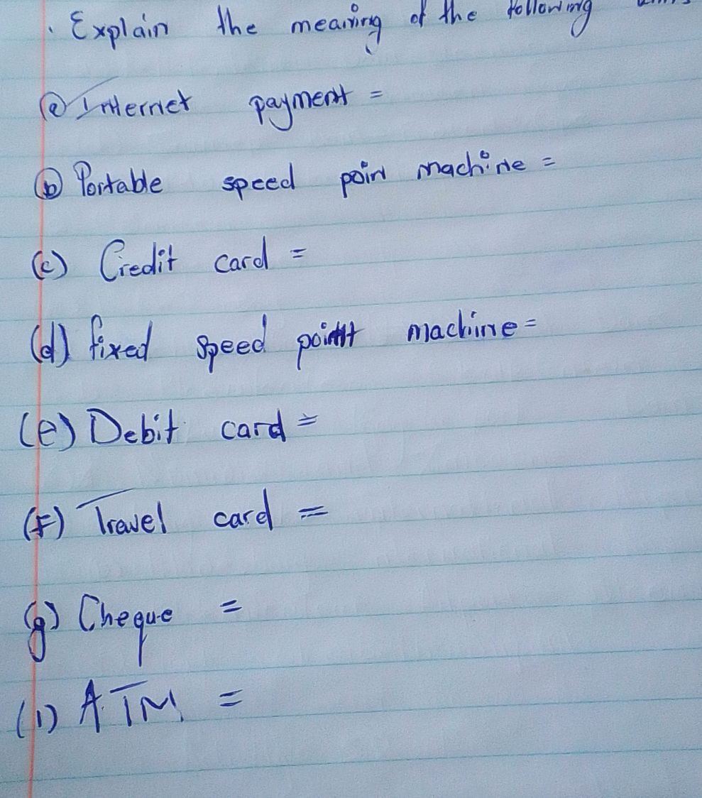 Explain the meaning of the following: (a) | StudyX