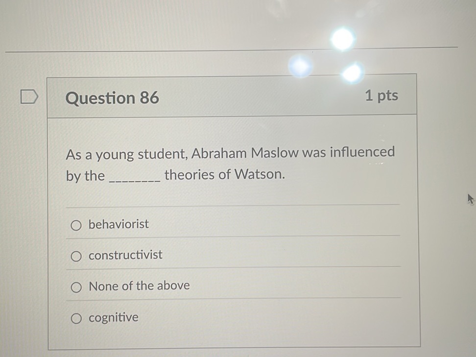 As a young student, Abraham Maslow was | StudyX