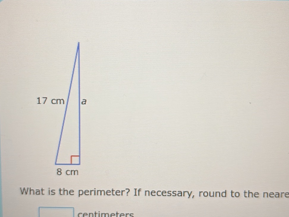 What is the perimeter? If necessary, round | StudyX