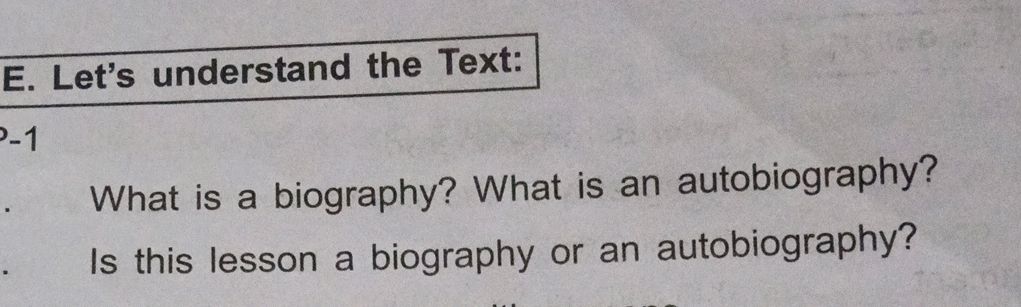 What is a biography? What is an | StudyX