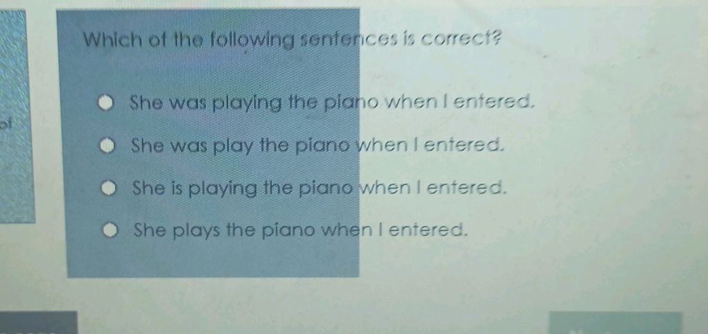 Which of the following sentences is correct? | StudyX