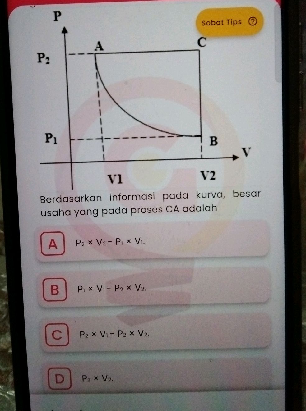 Berdasarkan informasi pada kurva, besar | StudyX