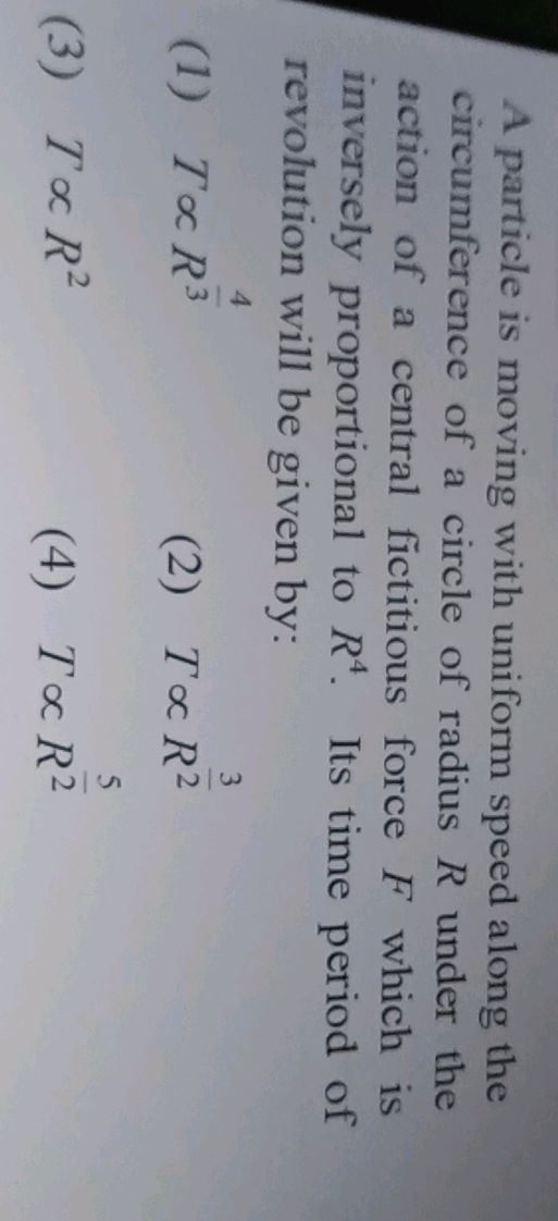 A particle is moving with uniform speed | StudyX