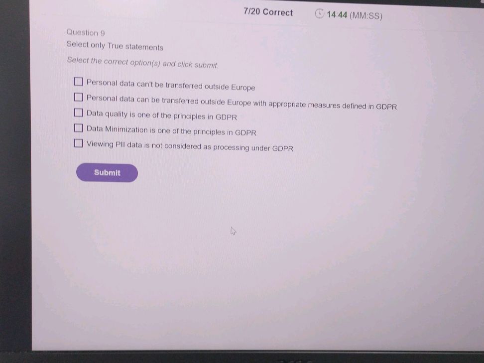 Question 9 Select only True statements | StudyX