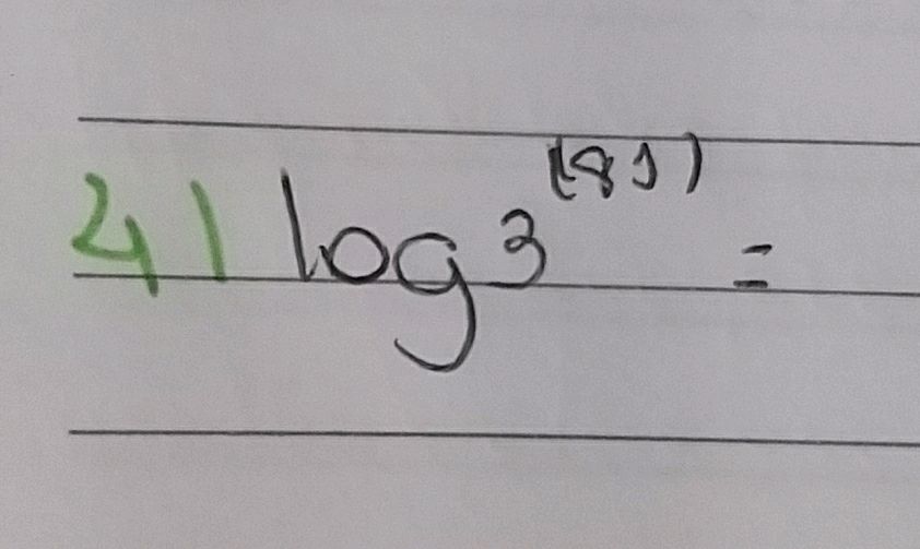 Solving Logarithmic Equations: log_3(81) | StudyX